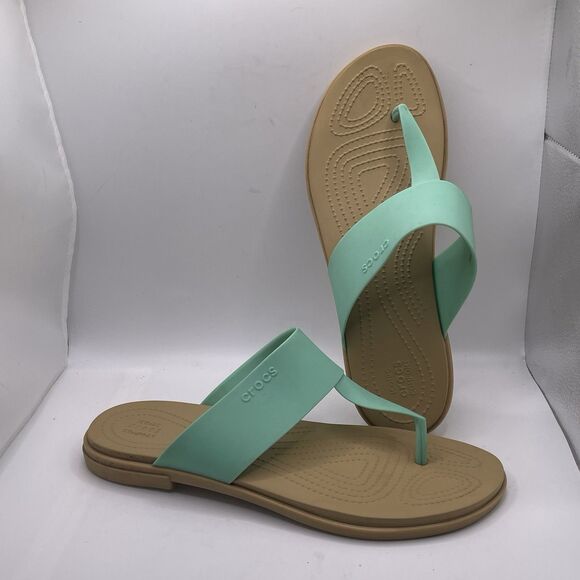 CROCS | Shoes | Crocs Tulum Sandals Womens Size 1 Flat Thong Beach ...
